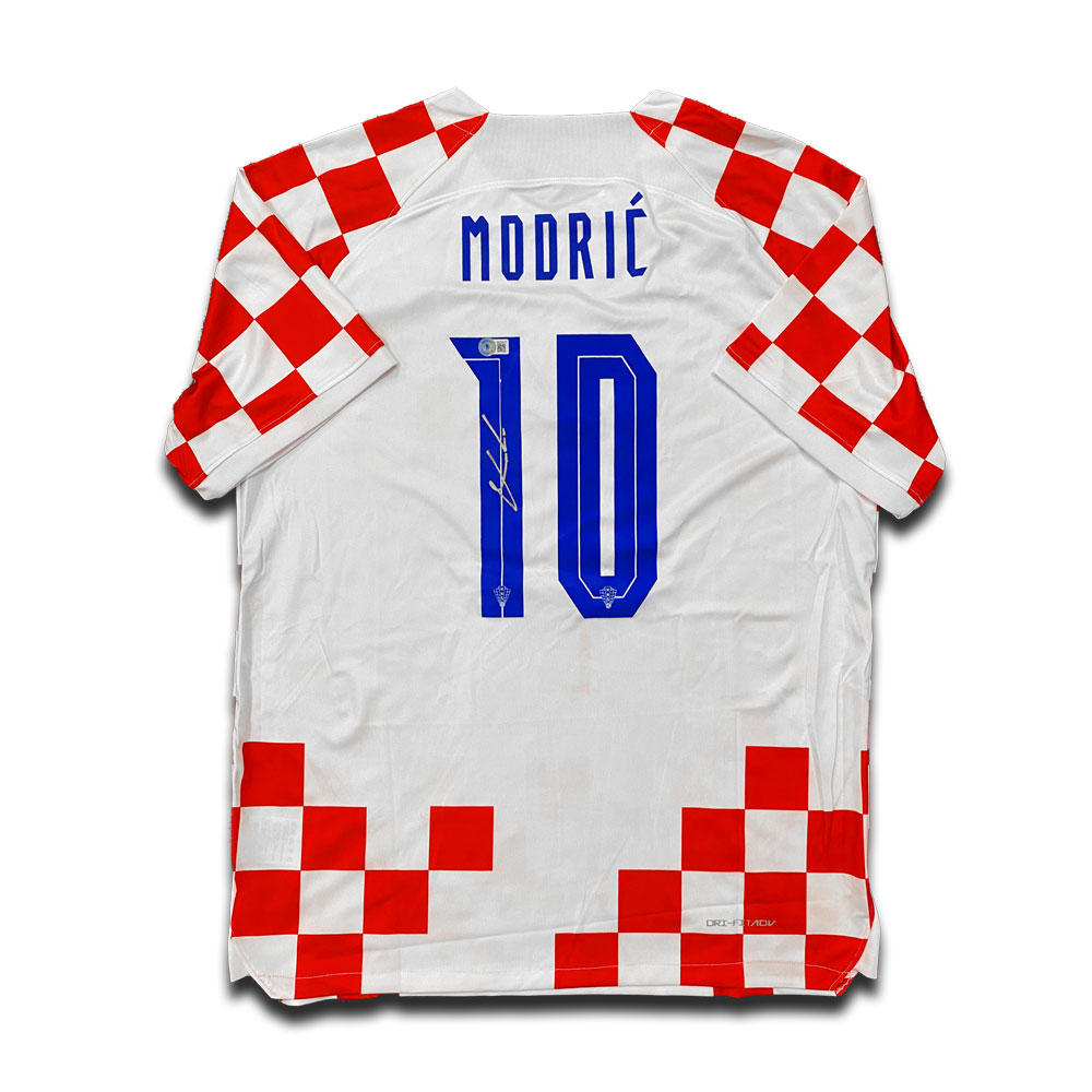 Soccer – Luka Modric Signed & Framed Croatia Jersey (Beckett Hologram ...