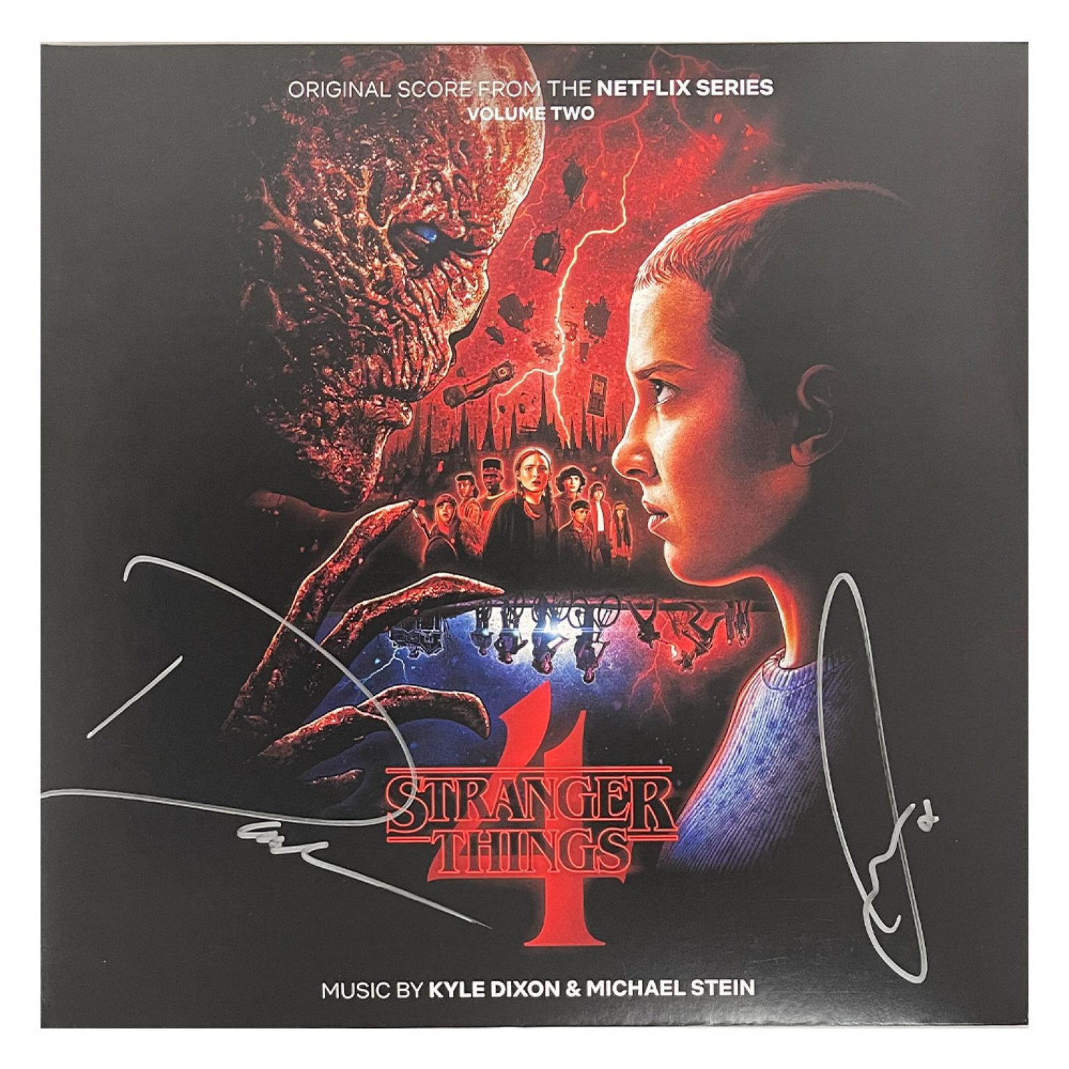 Stranger Things 4 David Harbour & Jamie Campbell Bower Signed & Framed ...