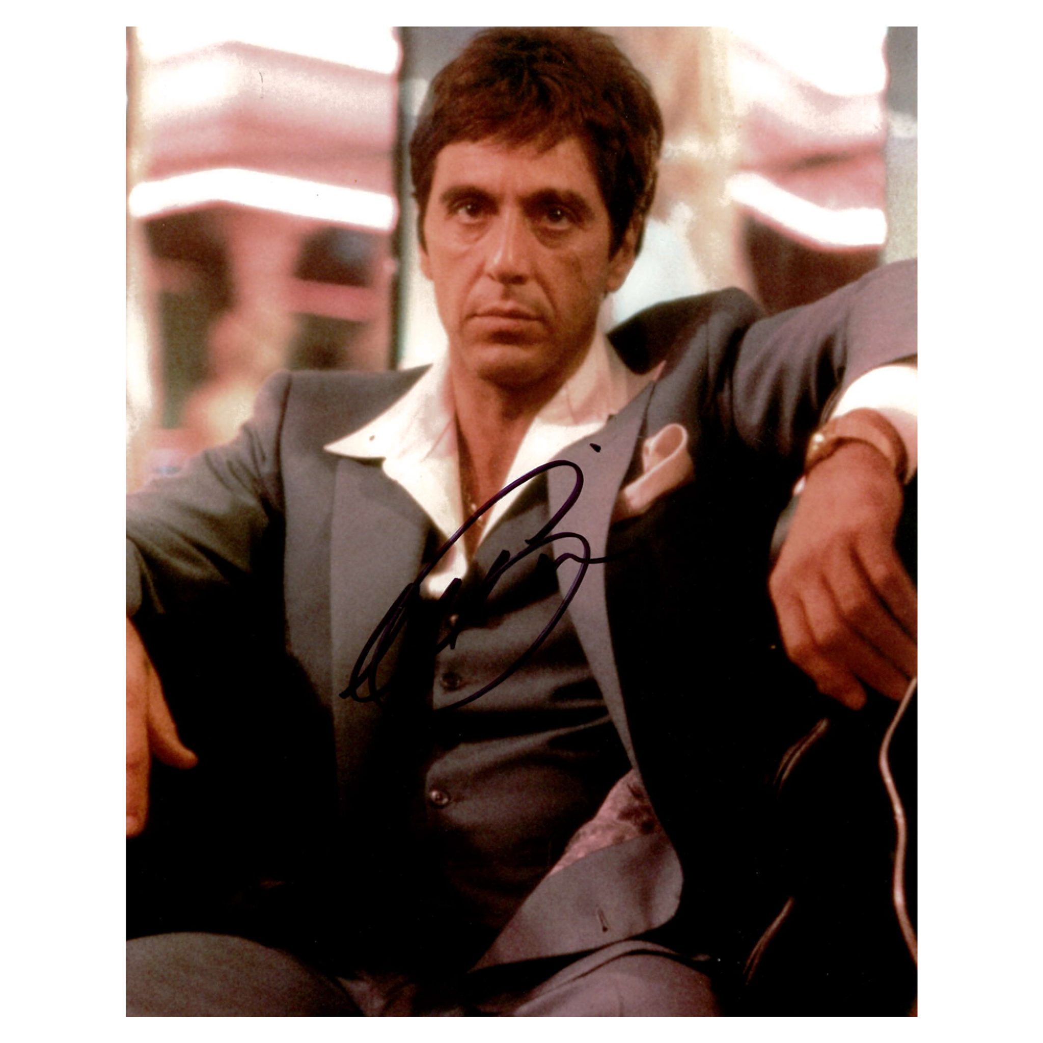 Scarface "Al Pacino" Signed and Framed Photograph with "Steven Bauer ...
