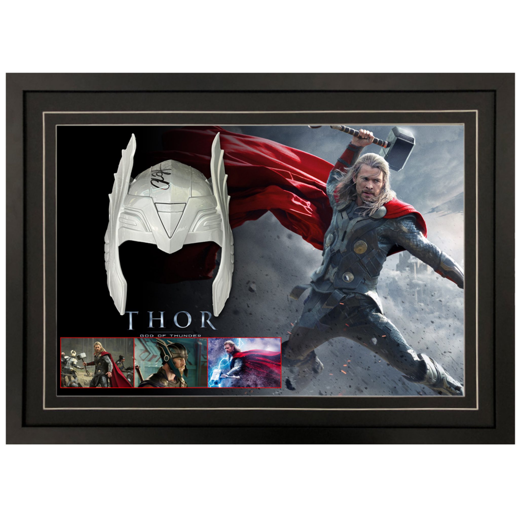 Chris Hemsworth - "Thor" Signed & Framed Mask Display | Taylormade ...