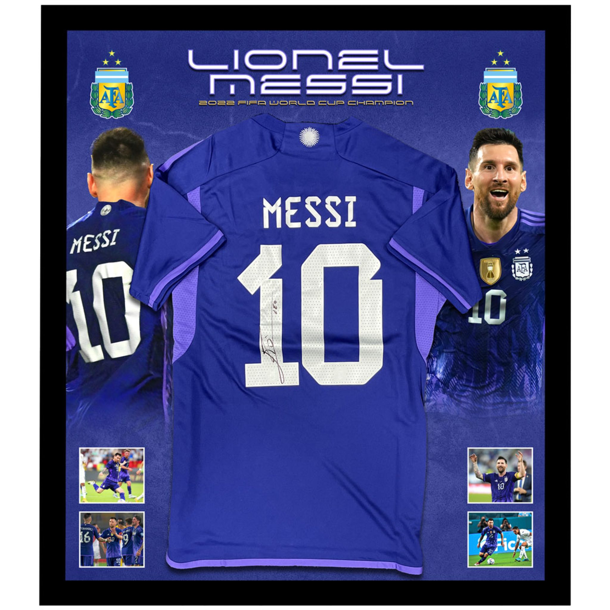 Soccer – Lionel Messi Argentina 2022 FIFA World Cup Champion Signed ...