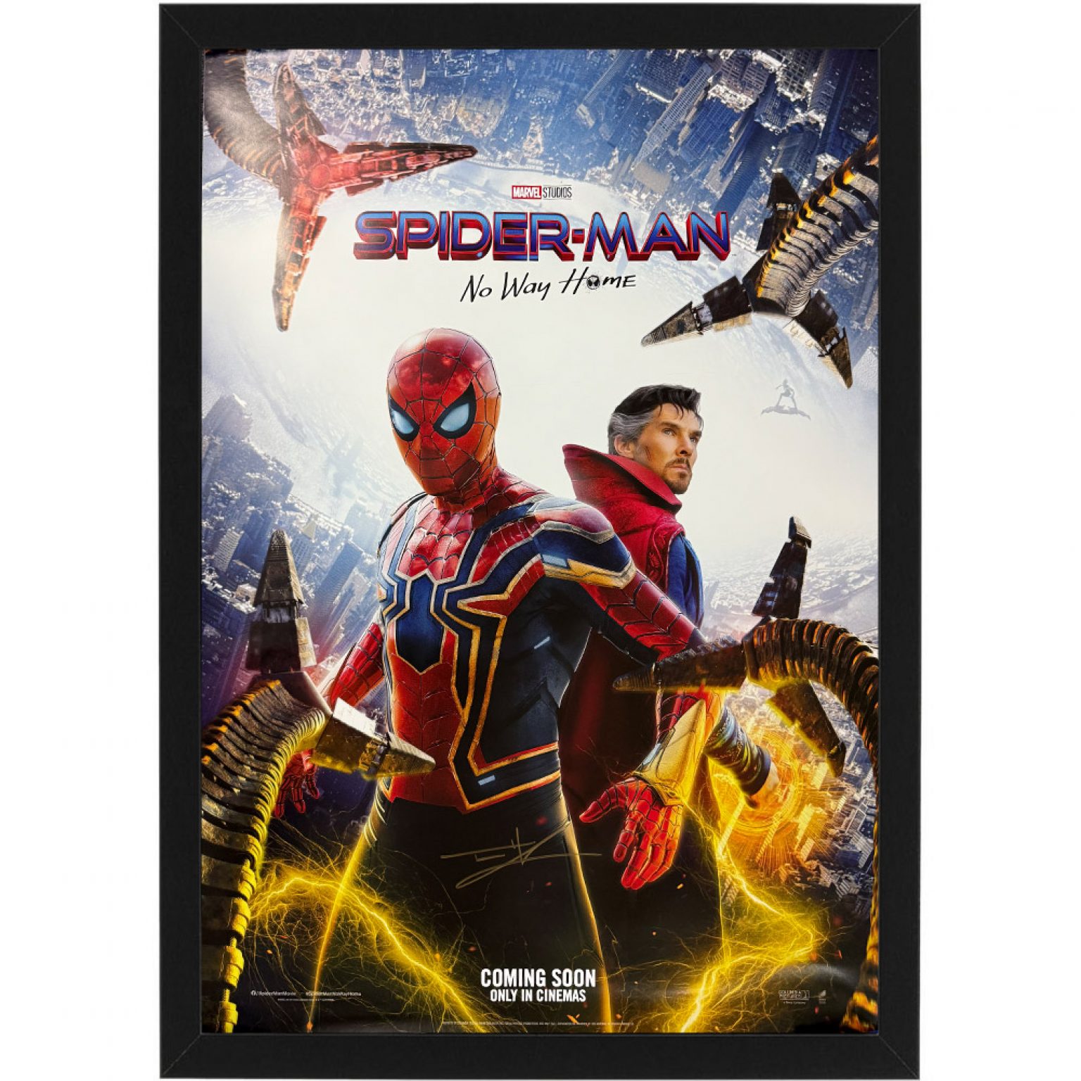 Tom Holland Signed & Framed Spider-Man: No Way Home Full Size Movie ...