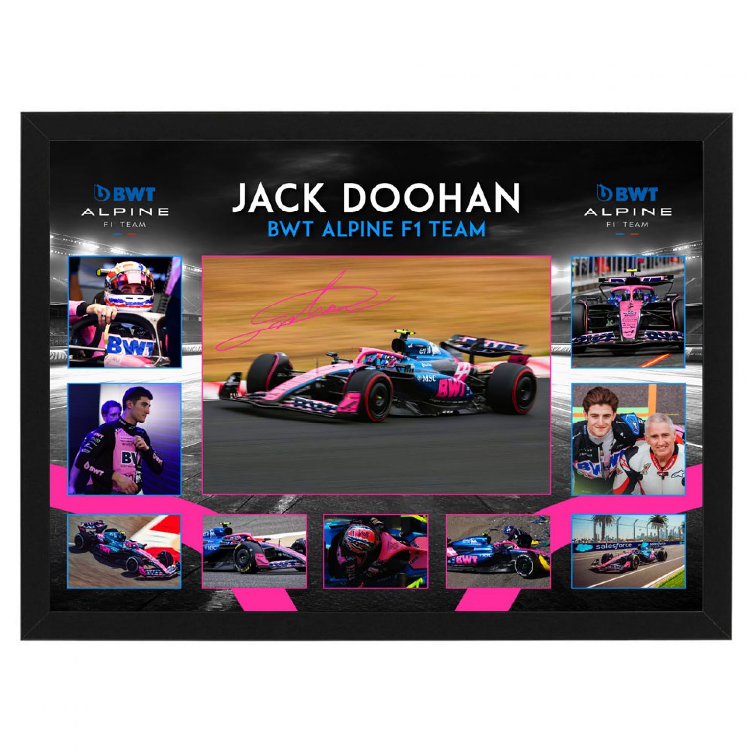 Formula 1 - Jack Doohan Alpine Framed Large Photo Collage | Taylormade ...