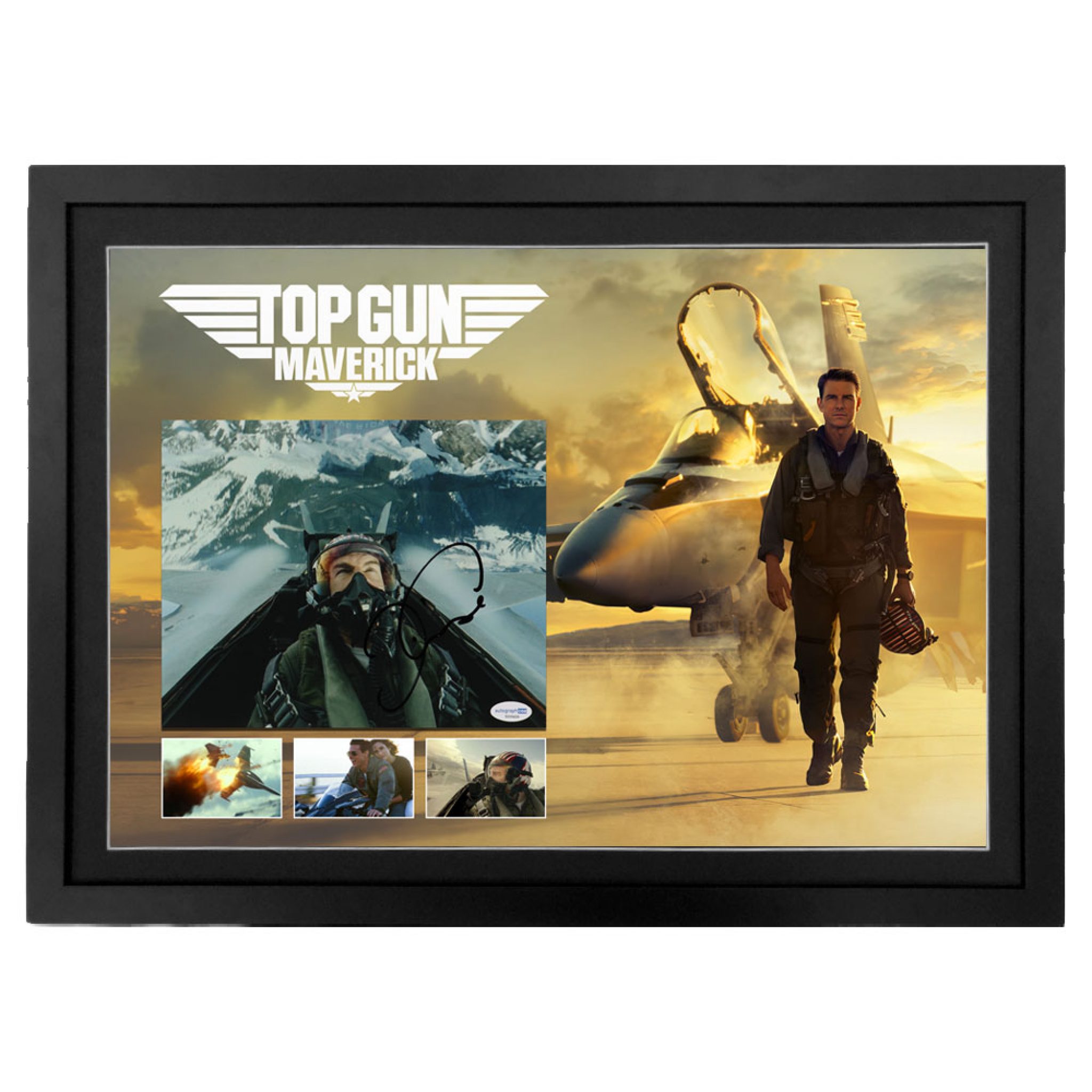 Tom Cruise "Top Gun Maverick" Signed & Framed Photograph Display (COA ...