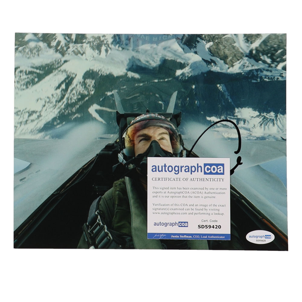 Tom Cruise "Top Gun Maverick" Signed & Framed Photograph Display (COA ...