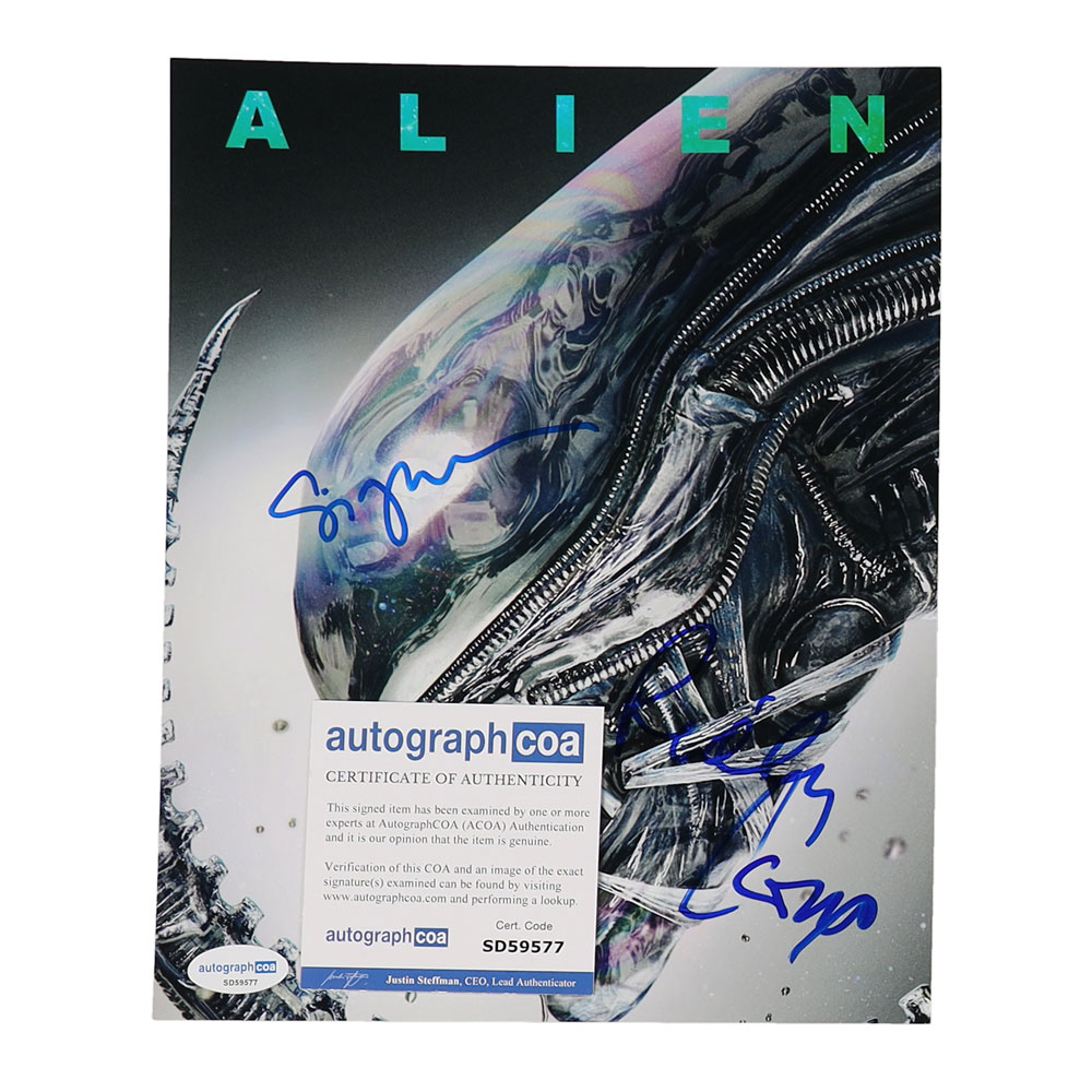 Sigourney Weaver - Ridley Scott - Michael Biehn - "Aliens" Signed & Framed 8x10 Photographs ...